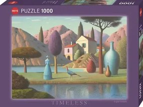 HEYE Puzzle Timeless: Dáma v modrém / 1000 dílků / 70 x 50 cm