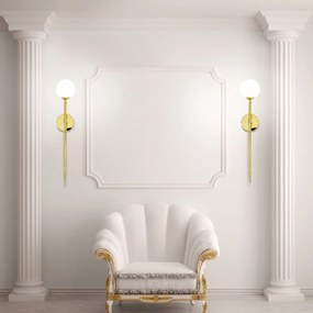 Toolight - Moderní nástěnné svítidlo 52cm APP578-1W 1xG9, zlatá, OSW-08757