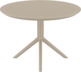 Stůl Sky kulatý 105 cm – taupe