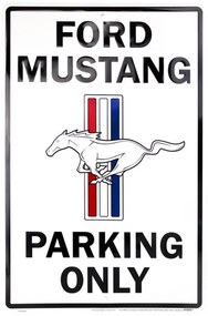 Plechová cedule Ford Mustang Parking 30 cm x 40 cm