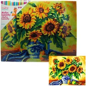 SPARKYS Diamantové malování Slunečnice / Diamantové malování / 40x50 c