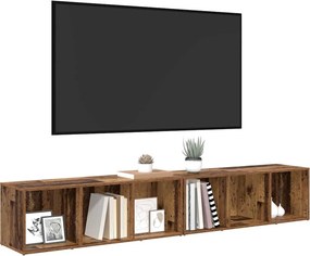 Sestava TV skříněk 2 ks Staré dřevo Kompozitní dřevo 3393549