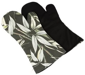 Bellatex Grilovací rukavice Bambus černá, 22 x 46 cm, 2 ks