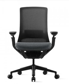 Kancelářská ergonomická židle ROLY BLACK - síťovina Office Pro Černá