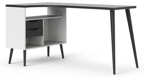 Pracovní stůl s černou deskou 145x81 cm Oslo - Tvilum