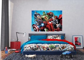 Dětská vliesová fototapeta na zed' Marvel Avengers Připraveni k Boji, Disney | 155 x 110 cm | DFTDNM 5275