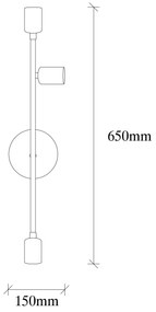 OPVIQ Nástěnná lampa BEDSIDE černá 584TTM1916