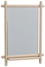 Bělené masivní dubové nástěnné zrcadlo Rowico Jordan, 74 cm
