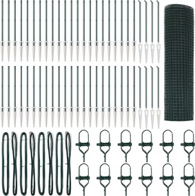 Svařované drátěné ploty s hroty 100 x 1 m Ocel potažená PVC 3352145