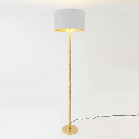 Stojací lampa Cancelliere Rotonda hedvábí bílá/zlatá