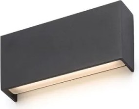 Svítidlo RENDL TORINO nástěnné černá 230V LED 2x5W IP54 3000K R12574