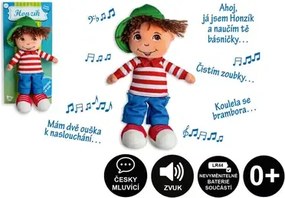 TEDDIES Panáček Honzík / Hadrový, látka / 30 cm / Česky mluvící / Na k