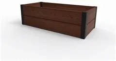 KETER Vyvýšený záhon Maple through hnědý, 106 x 32 x 50 cm
