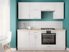 Casarredo - Komfort nábytek Kuchyně FELIPE B 200 bílá/bílá dekor dřeva