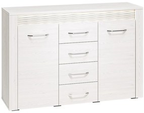 Casarredo - Komfort nábytek Komoda NOBILIS 2D4S, borovice sněžná