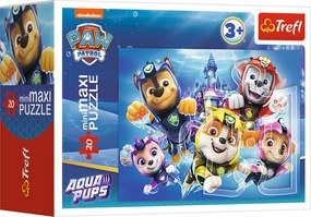 TREFL PUZZLE MiniMaxi Tlapková patrola: Psí hrdinové 22x16cm 20 dílků 4 druhy tr56038