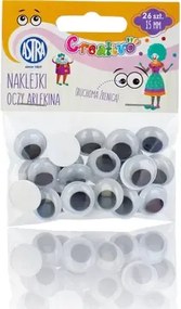 ASTRA CREATIVO Samolepící oči 15mm Harlekýn