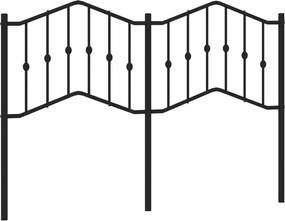 vidaXL Kovové náhradní čelo postele 140 cm [373871] Barva: Bílá