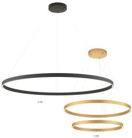 Závěsné led svítidlo Redo Febe Barva: Matt Gold 3000K, Ø - Průměr: 100 cm