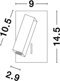 Nástěnné LED svítidlo NOVA LUCE DONA 3W 3000K 9081351