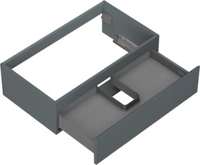 Mexen Orio, koupelnová skříňka 80 cm, 1 zásuvka, grafitová matná, 91A10-08023-1-BF66