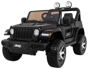 HračkyZaDobréKačky Elektrické autíčko Jeep Wrangler Rubicon černé