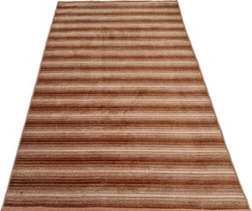 HU Červený pruhovaný koberec Saloon TERRA Rozměr: 50x80 cm