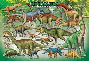EUROGRAPHICS Puzzle Dinosauři ve svačinovém boxu / 100 dílků / 48 x 33