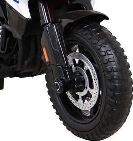 Ramiz Dětská motorka na baterie BMW F850 GS červená + pomocná kolečka + audio LED + pomalý start + EVA