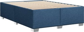 Rám postele bez matrace modrý 160 x 200 cm textil 3284491