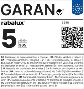 Rabalux 3240-LED Stmívatelná stojací lampa OPHUS LED/18,5W/230V + LED/4,5W černá