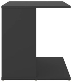 Odkládací stolek šedý 45 x 45 x 48 cm dřevotříska - Default Title