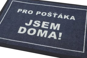Rohožka Pre poštára som doma 40x60 cm – na von aj na doma, 40x60, šedá, GDmats