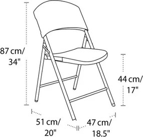 LANIT PLAST, s.r.o. skládací židle LIFETIME 2810 LG1024