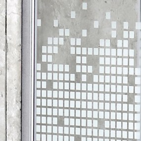 Novoterm Čtvercový sprchový kout NV-Pixel SQ 90x90 bílá/transparent + vanička