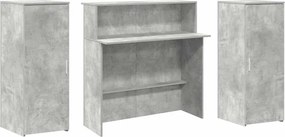 Recepční stůl betonově šedý 180x50x103,5 cm kompozitní dřevo 3324208
