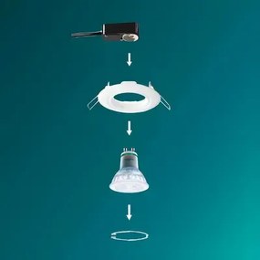 Philips Peridot Rec Kit Rd bílá / Zapuštěné svítidlo / GU10 / 3 ks / I