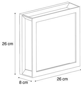 Moderní venkovní nástěnné svítidlo černé 2 světelné body IP44 - Jeffrey