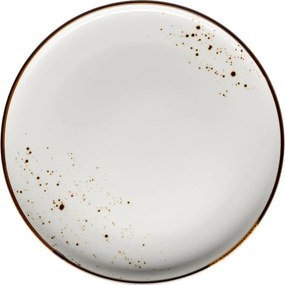 Mäser Mělký talíř Pintar White hnědé tečky 27 cm