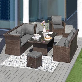 Velký luxusní ratanový zahradní set Avenberg FIRENZE II. jakost