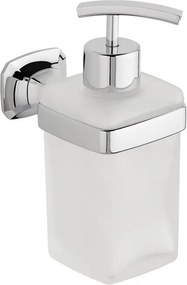METAFORM METAFORM, AIDA dávkovač mýdla 270 ml, mléčné sklo, chrom, AI019