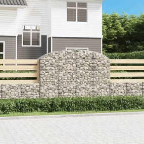 Klenutý gabionový koš 200 x 50 x 140/160 cm pozinkované železo 153477