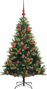 Umělý zavěšený vánoční stromeček 150 LED Zelená 150 cm PVC a PE 3395982