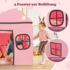 Costway Dětský vnitřní dětský stan Playhouse s hvězdicovými světly