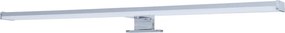 Mereo, Mereo Led koupelnové osvětlení nad zrcadlo, stříbrné, 60 cm, 12 W, 780 lm, 4000 K, IP44, 230 V, MER-CN700G60