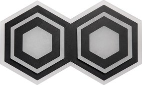 Rabalux Černé stropní LED svítidlo Bitsi 250x410mm 44W 71114