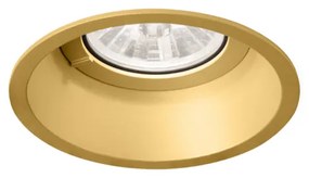 Wever & ducré kulaté stropní zapuštěné svítidlo deep ceiling rec 1.0 led 1800-3000k g tree zlato