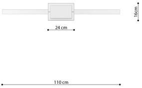 Lustr RIO 110 zlatá LED 3000K