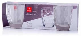 Bormioli Rocco 3dílná sada sklenic Diamond, 300 ml