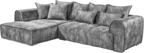 XXXLutz ROHOVÁ SEDAČKA, textil, šedá MID.YOU - Sedací soupravy - 002220041802
